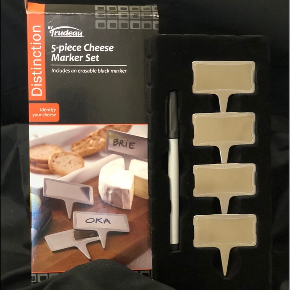 Trudeau | Kitchen | 5 Piece Cheese Marker Set | Poshmark